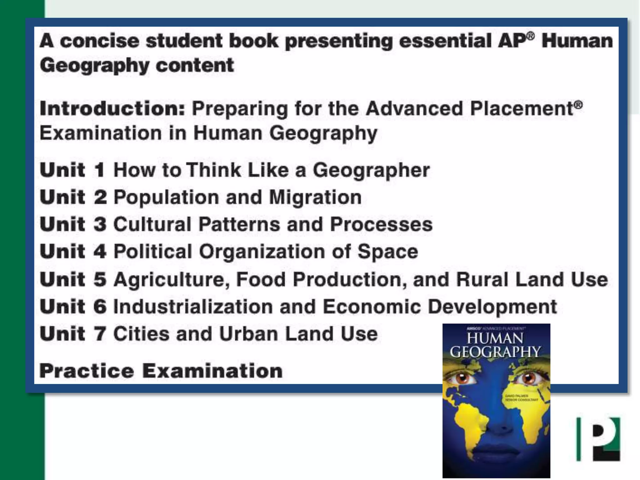 AMSCO AP Human Geography | PPTX