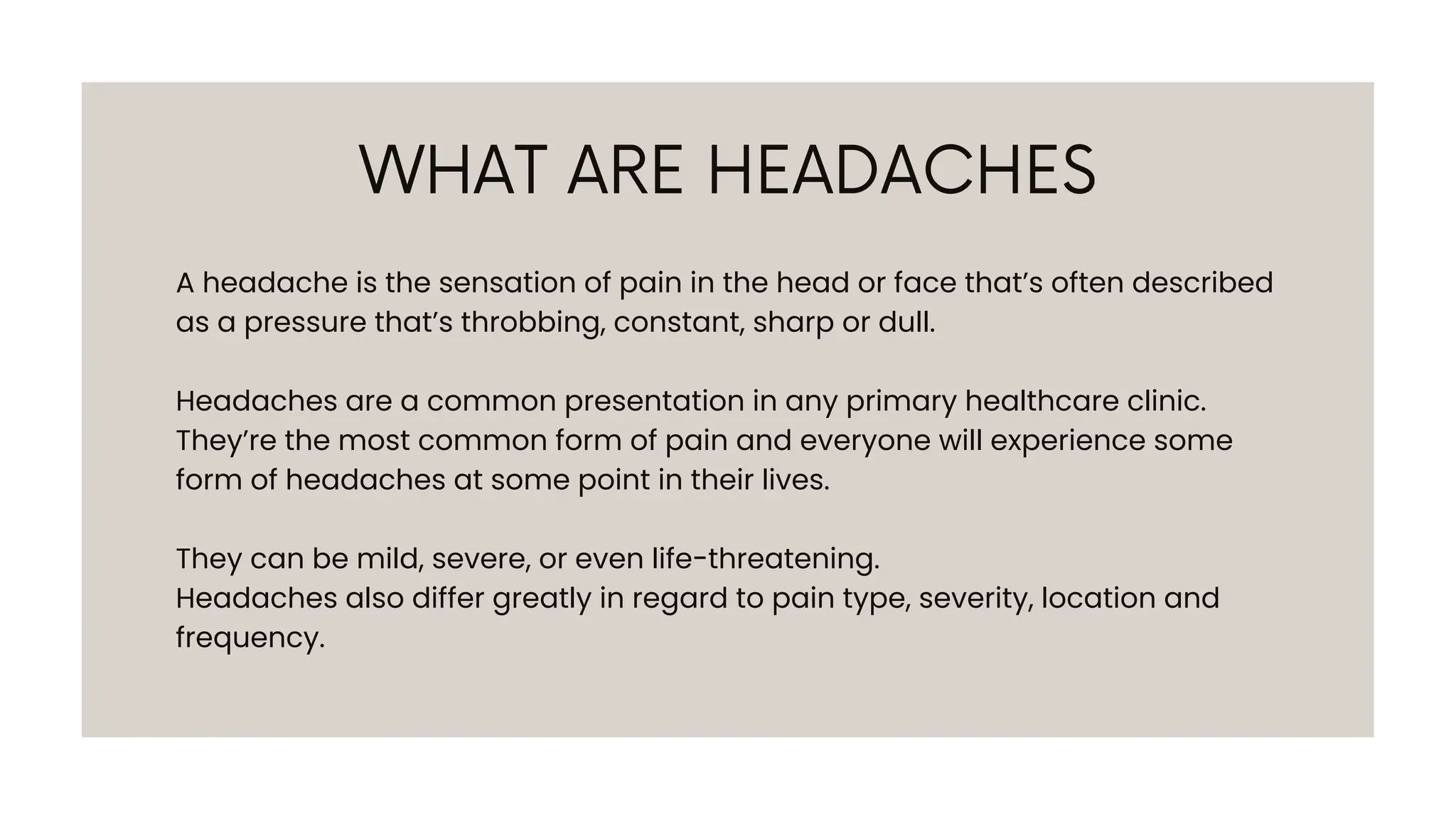 Approach to Headaches in Prmary Care | PDF