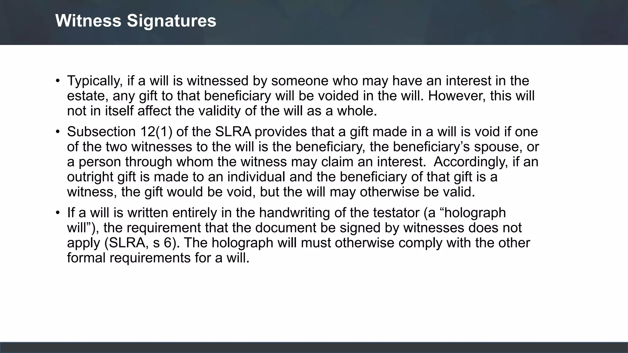 Formal Validity of Wills | PPTX