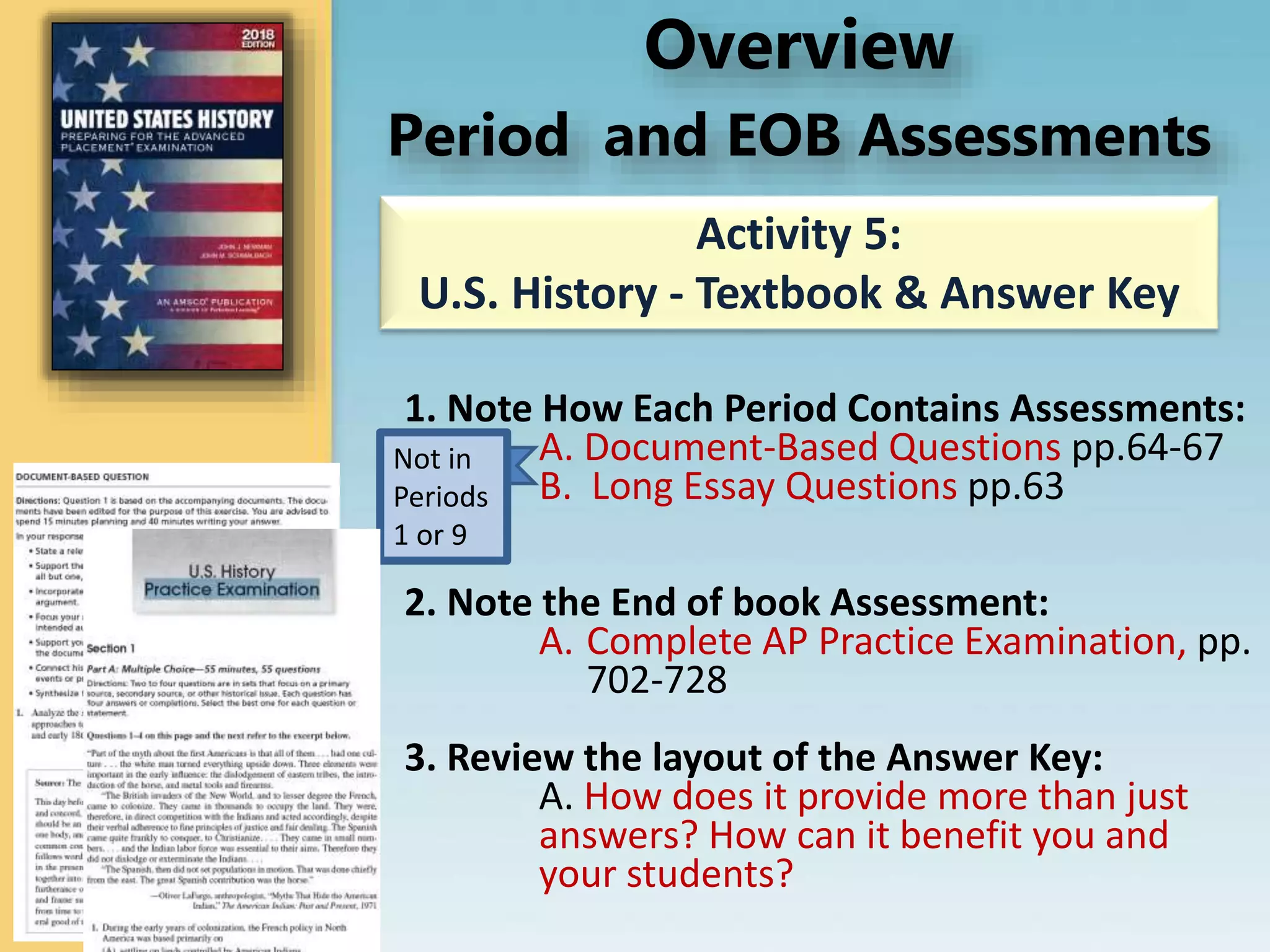 AMSCO AP US History | PPTX