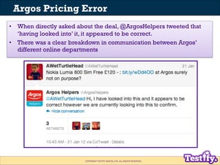 Argos - A Social CRM Case Study | Testify Digital | PDF