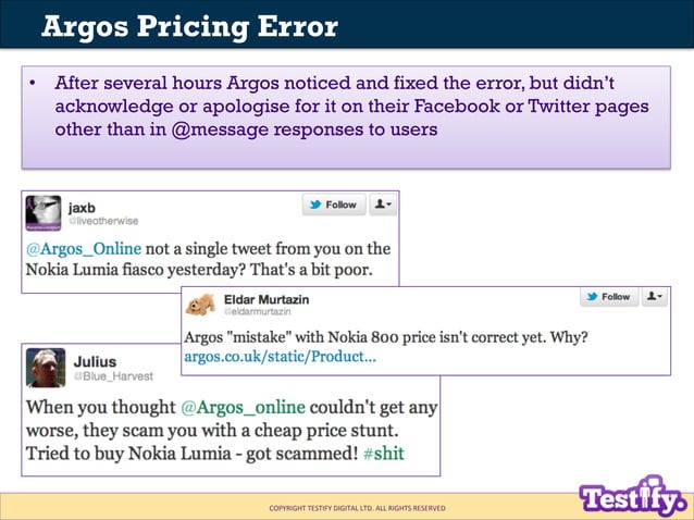 Argos - A Social CRM Case Study | Testify Digital | PDF
