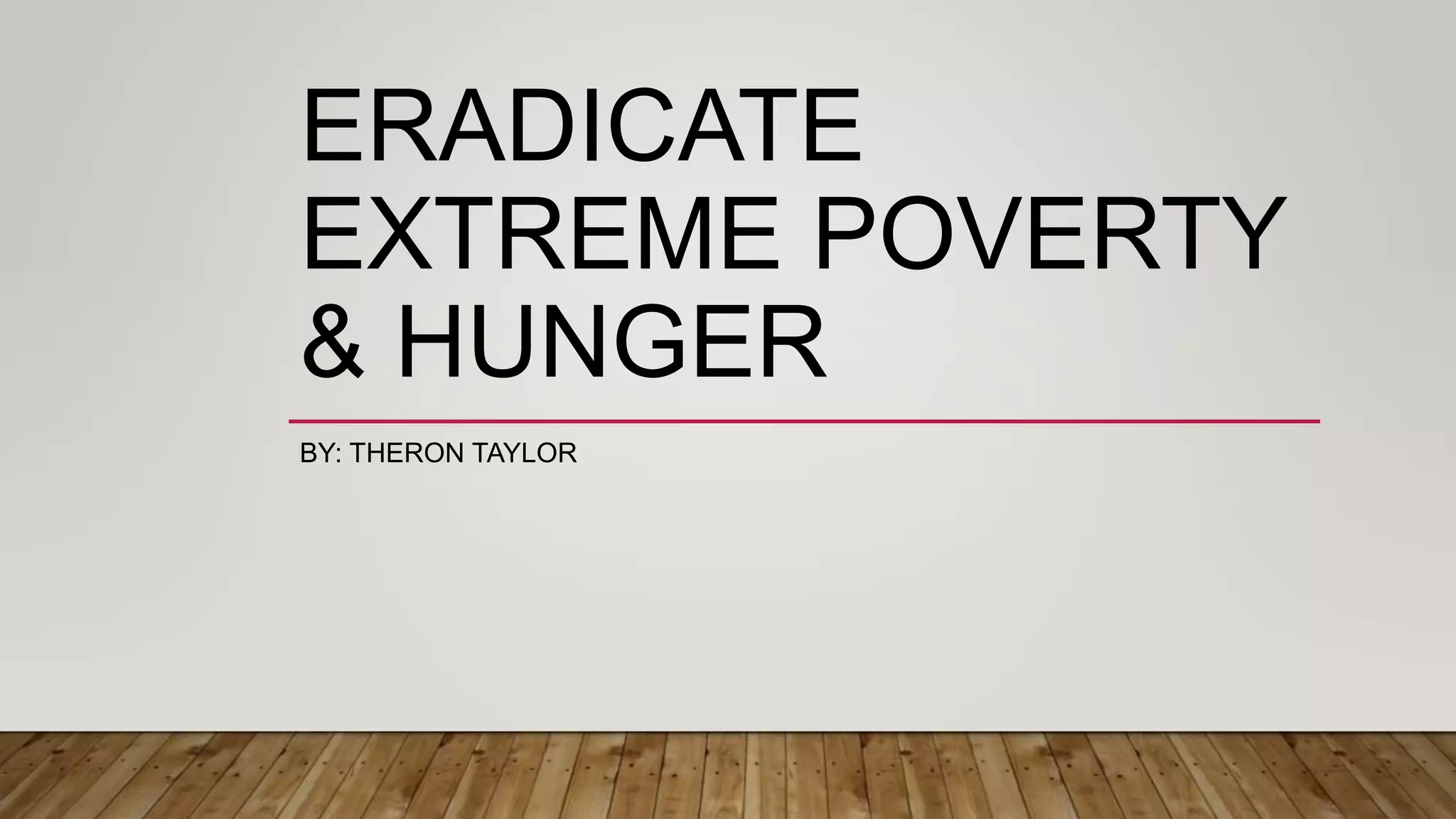 Let's Eradicate Hunger | PPTX