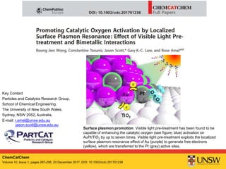 Promoting Catalytic Oxygen Activation by Localized Surface Plasmon ...