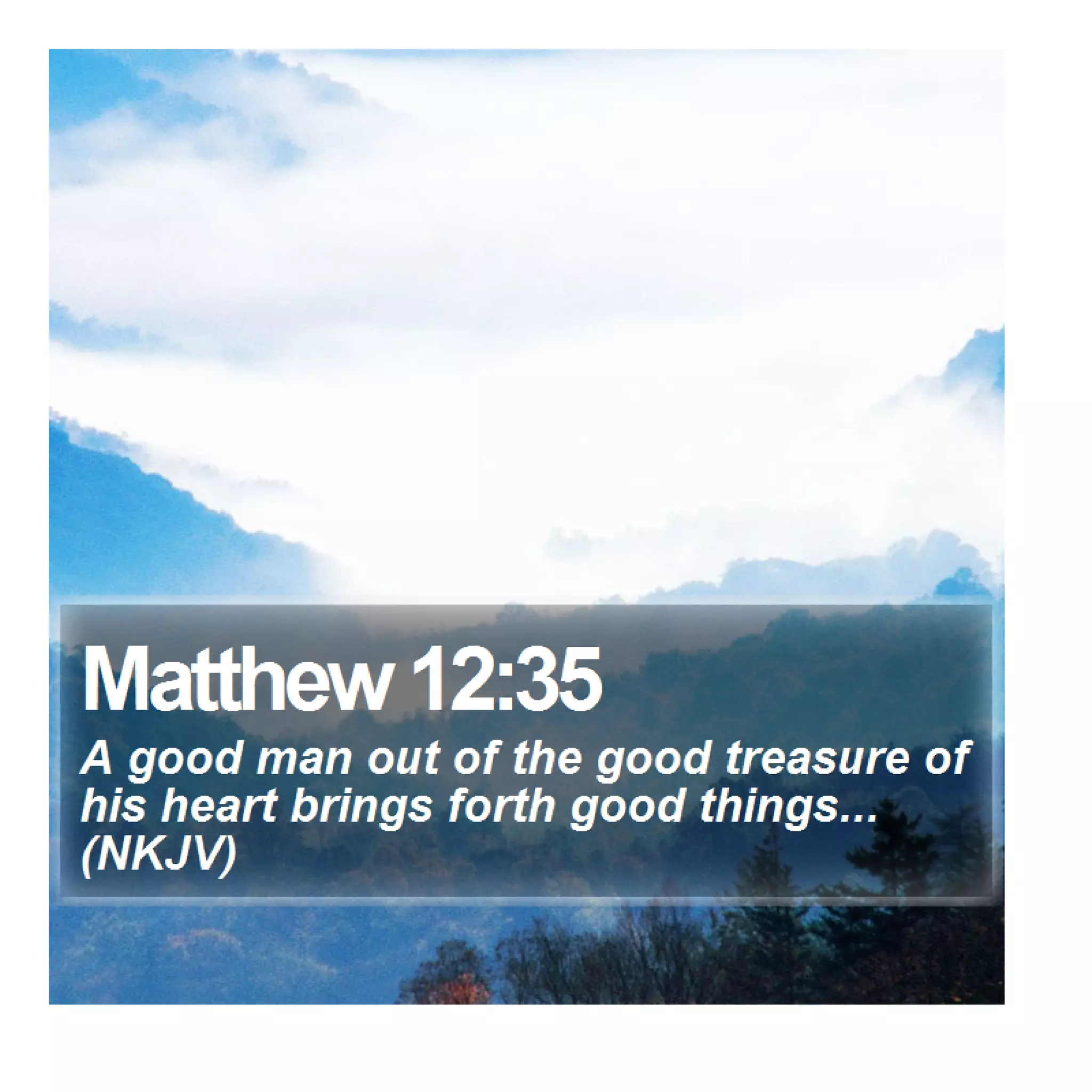 Matthew 12:35 - Daily Bible Verse | PDF