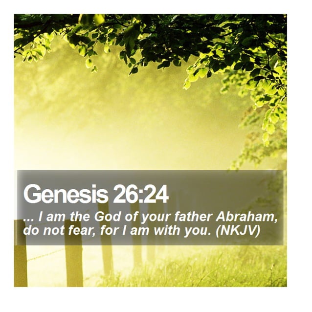 Genesis 26:24 - Daily Bible Verse | PDF | Christianity | Religion ...