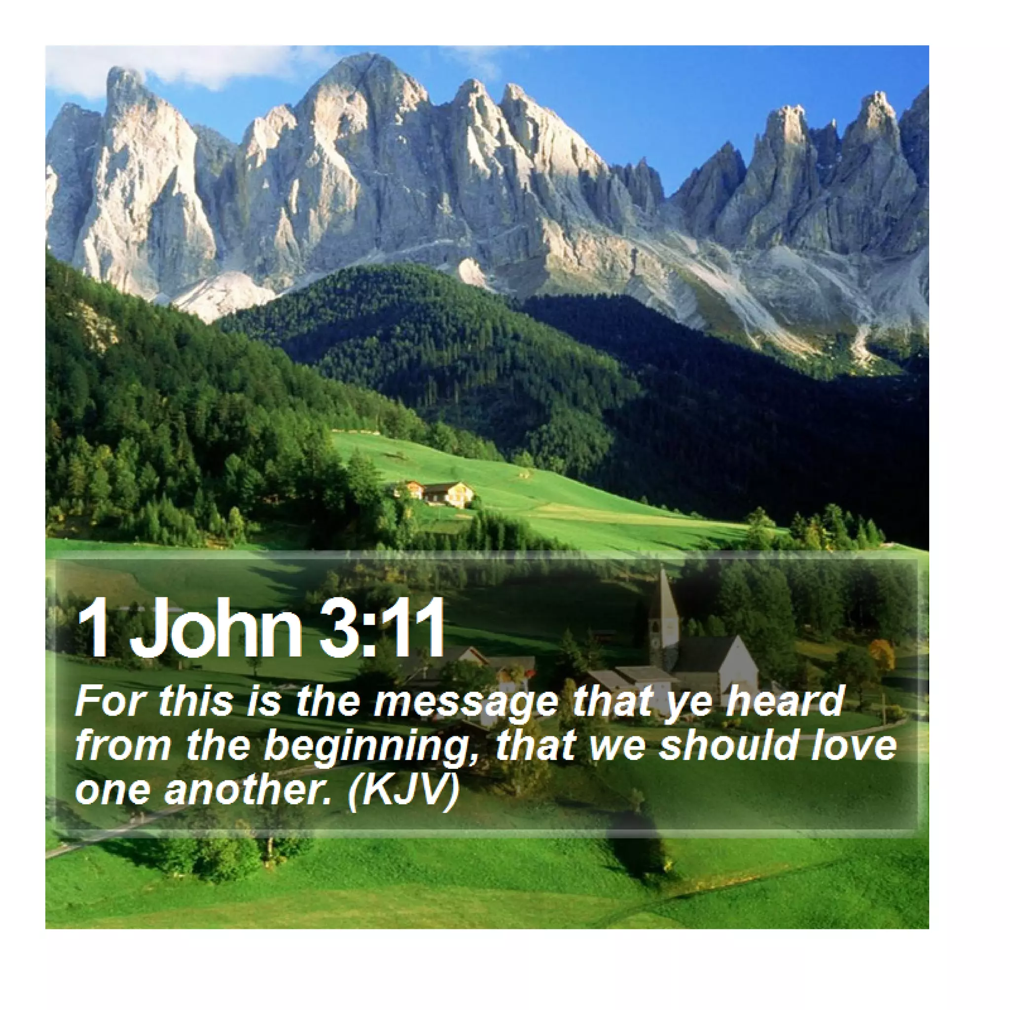 1 John 3:11 - Daily Bible Verse | PDF
