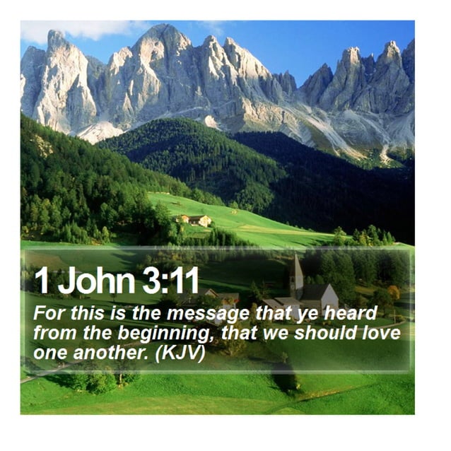 1 John 3:11 - Daily Bible Verse | PDF