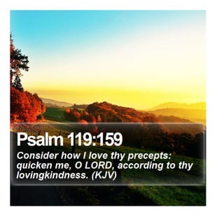 Psalm 119:159 - Daily Bible Verse