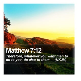 Matthew 7:12 - Daily Bible Verse | PDF