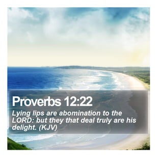 Proverbs 12:22 - Daily Bible Verse