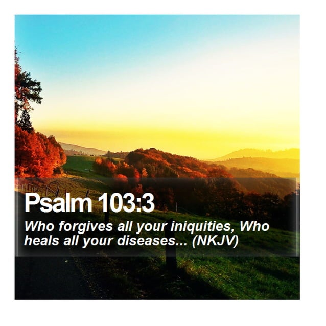 Psalm 103:3 - Daily Bible Verse | PDF | Christianity | Religion ...