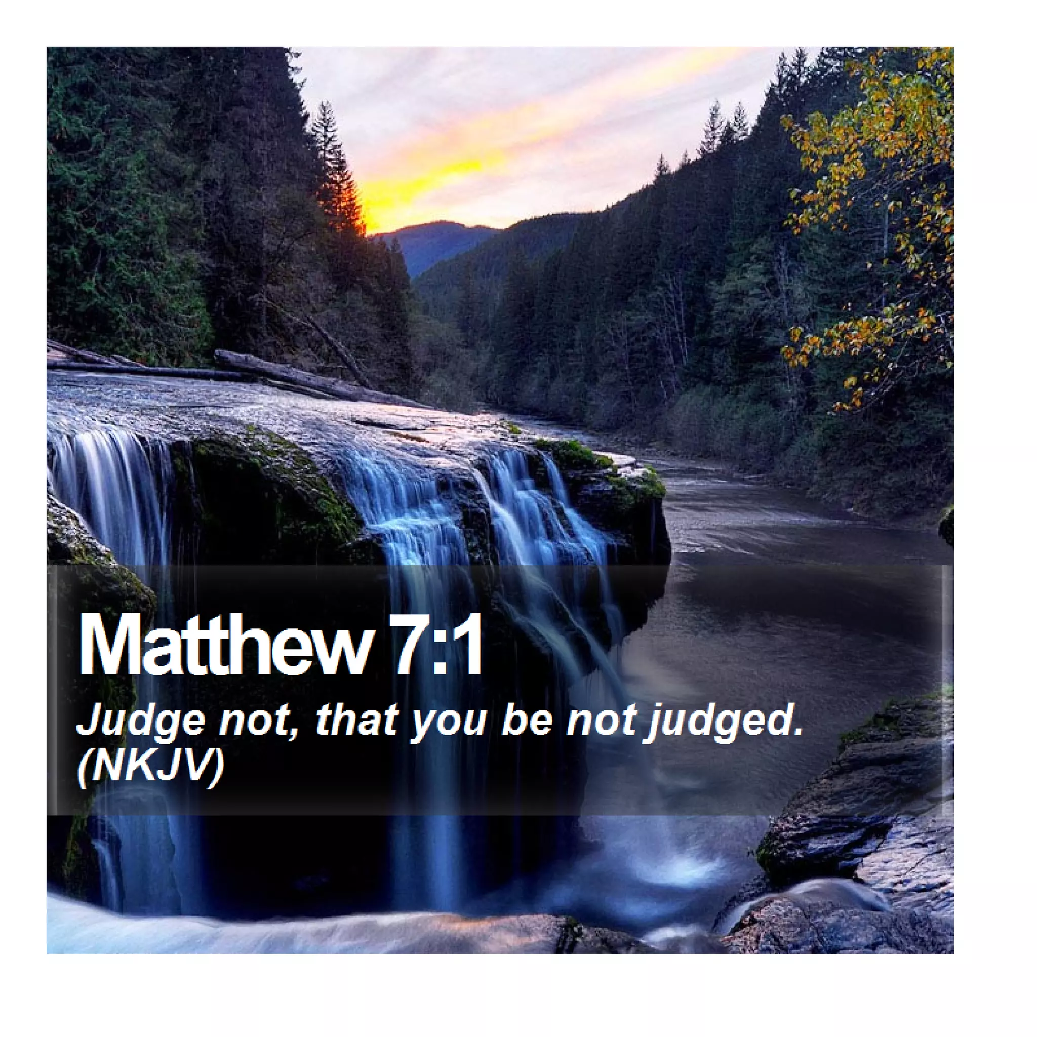 Matthew 7:1 - Daily Bible Verse | PDF