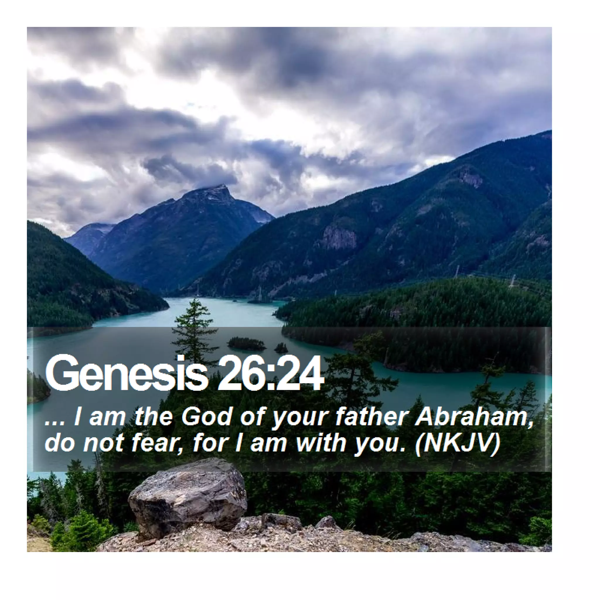 Genesis 26:24 - Daily Bible Verse | PDF