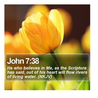 John 7:38 - Daily Bible Verse | PDF