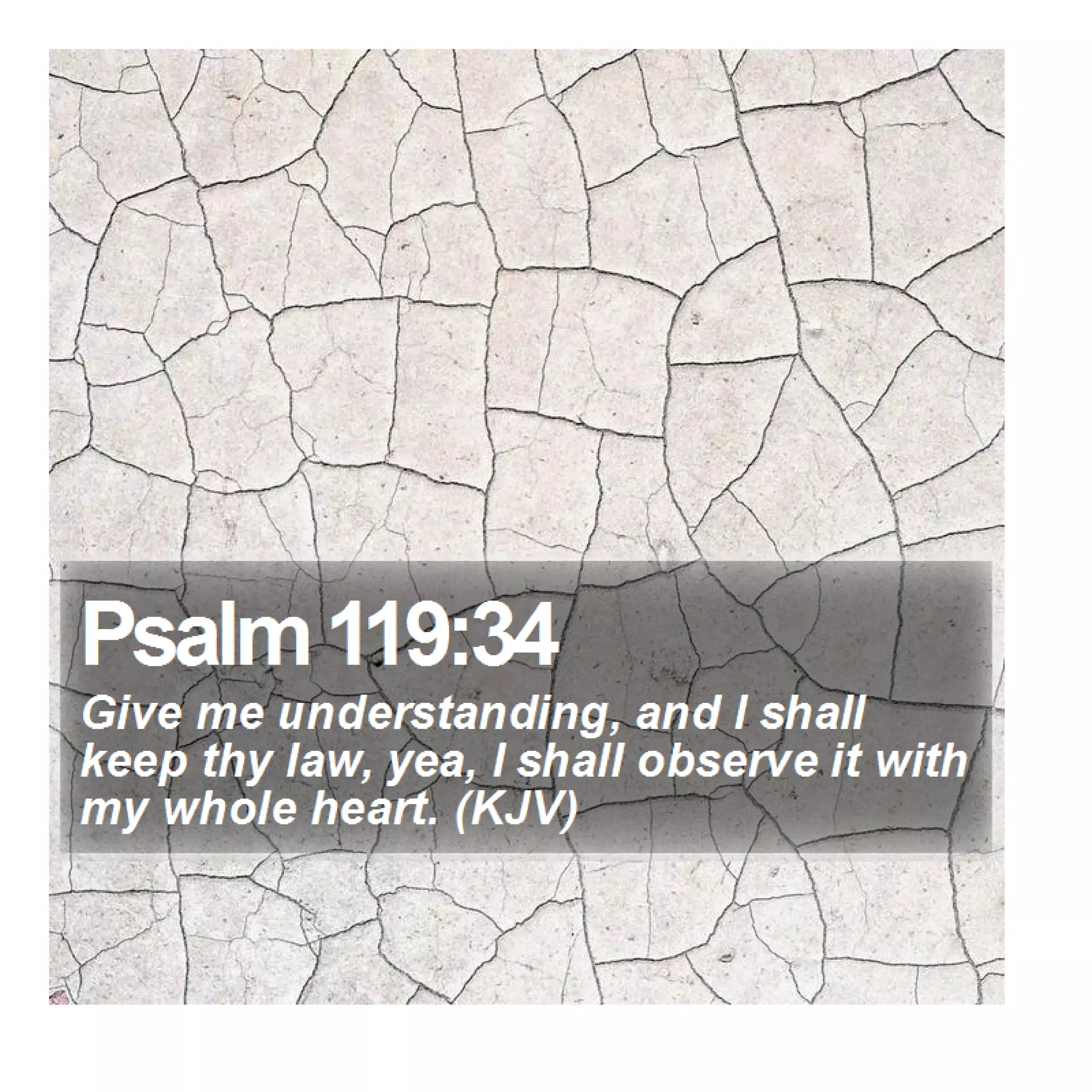 Psalm 119:34 - Daily Bible Verse | PDF