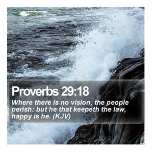 Proverbs 29:18 - Daily Bible Verse | PDF