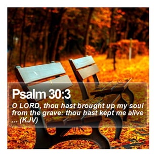 Psalm 30:3 - Daily Bible Verse | PDF | Christianity | Religion ...