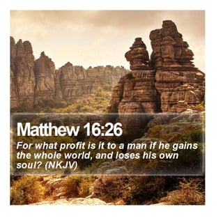 Matthew 16:26 - Daily Bible Verse | PDF