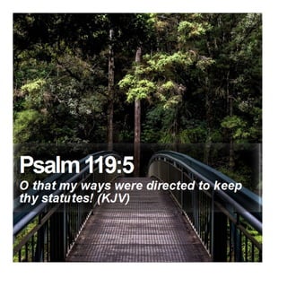 Psalm 119:5 - Daily Bible Verse | PDF | Christianity | Religion ...