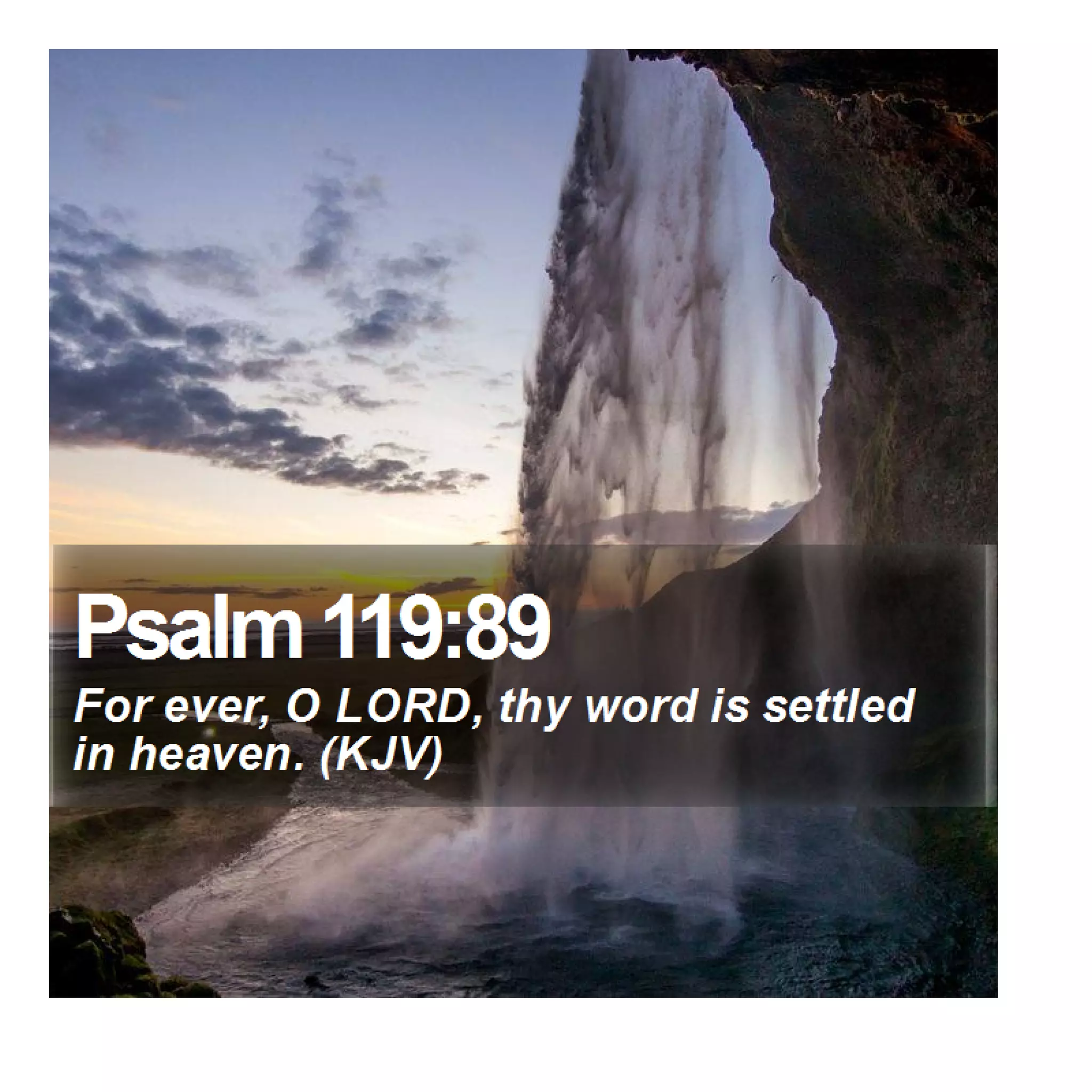 Psalm 119:89 - Daily Bible Verse | PDF