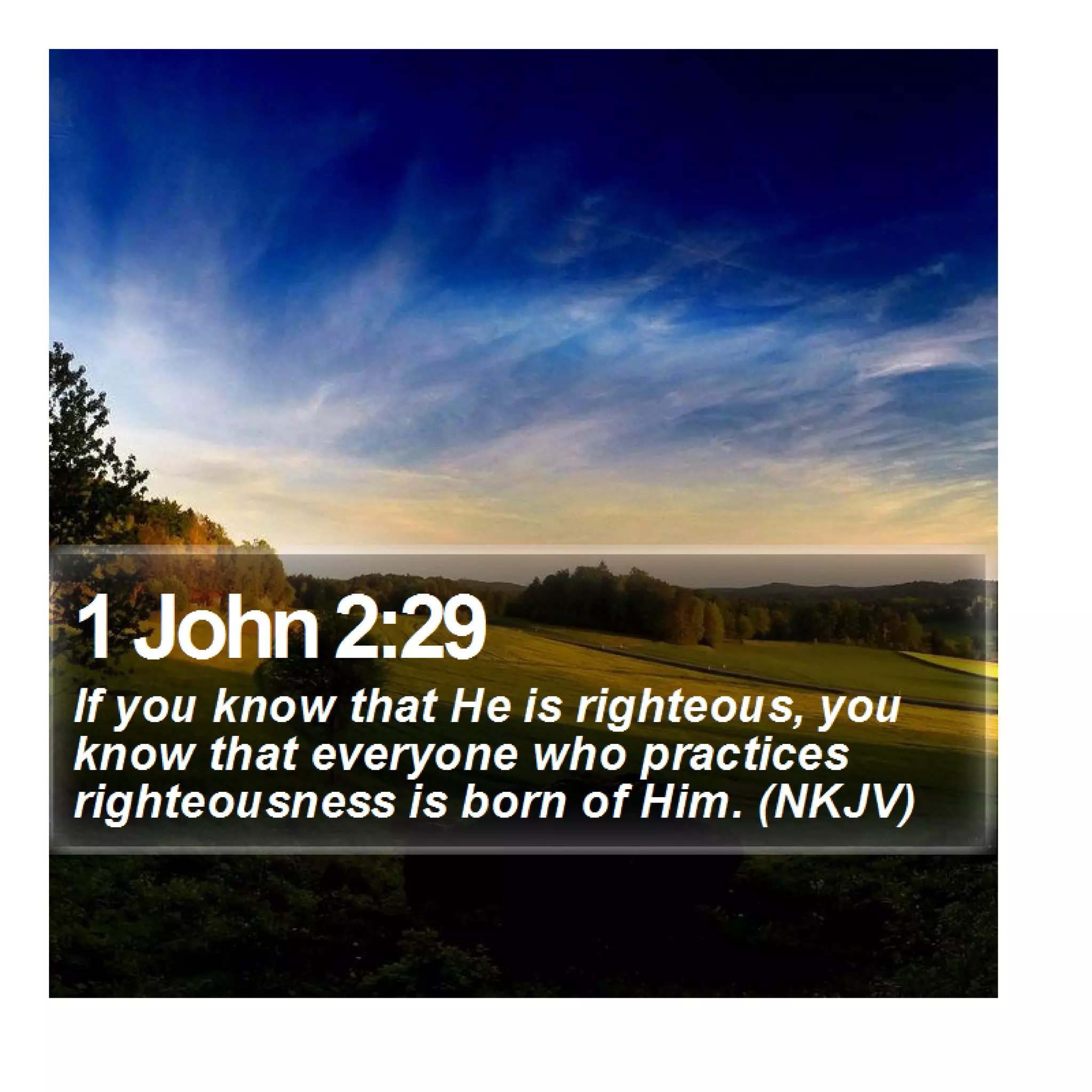 1 John 2:29 - Daily Bible Verse | PDF