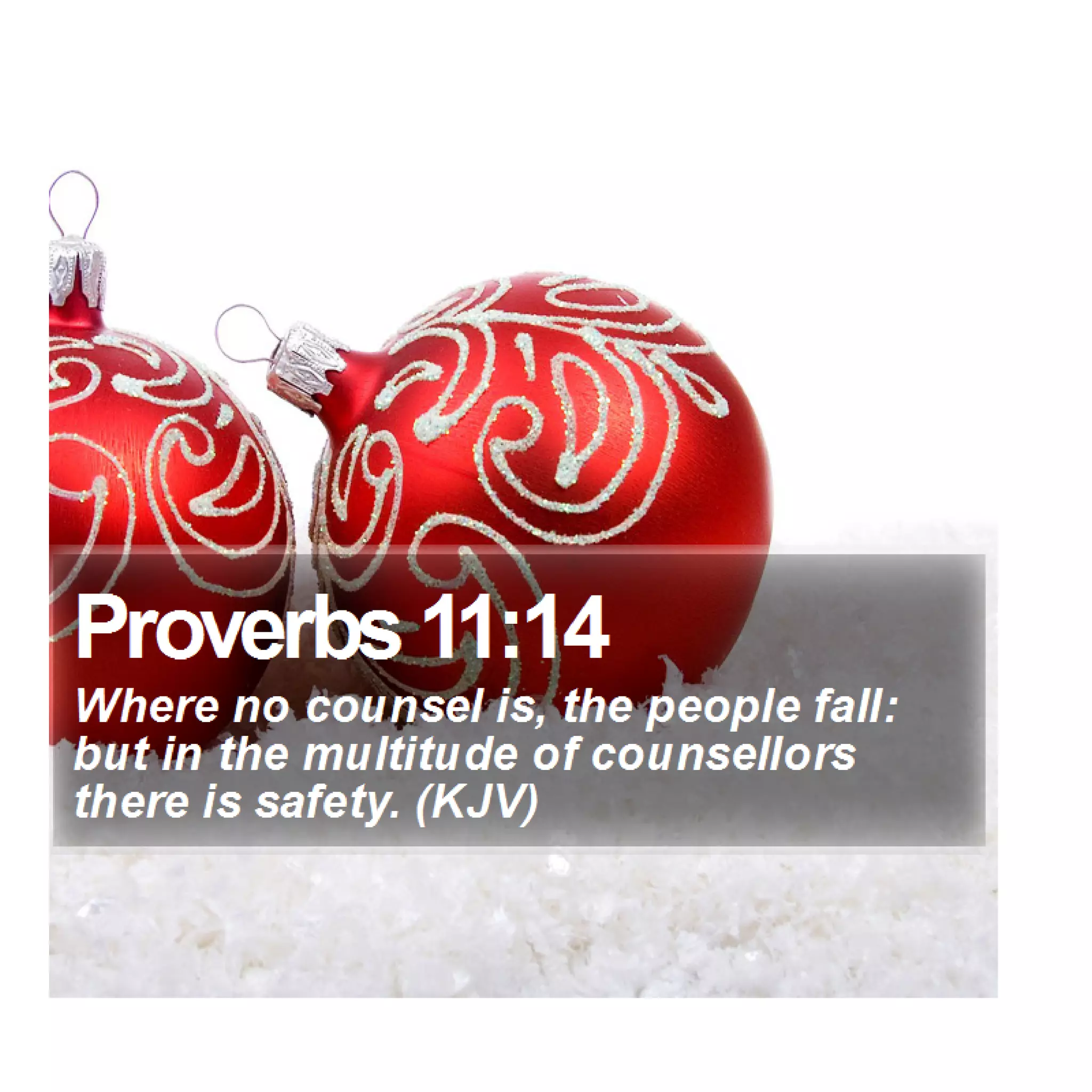 Proverbs 11:14 - Daily Bible Verse | PDF