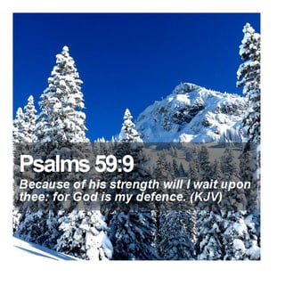Psalms 59:9 - Daily Bible Verse | PDF