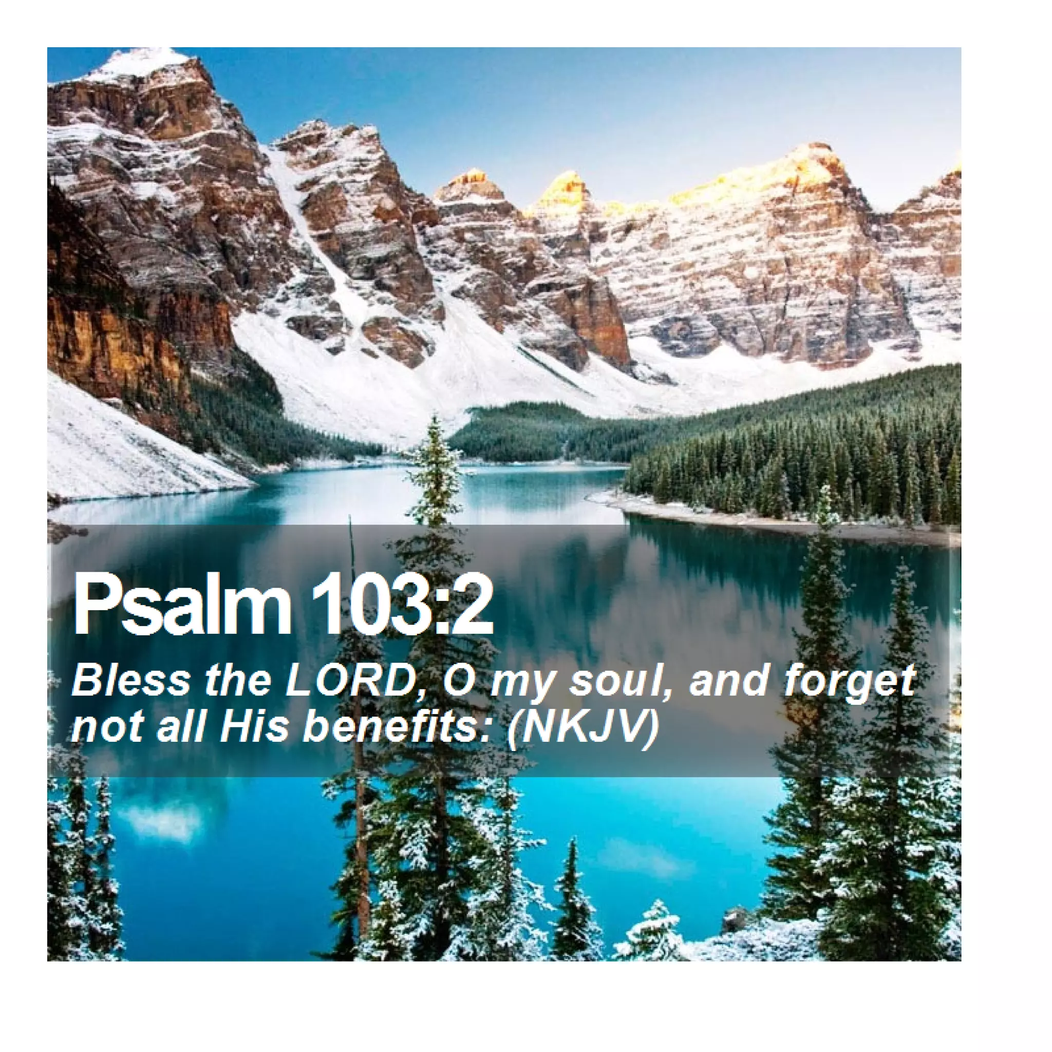 Psalm 103:2 - Daily Bible Verse | PDF