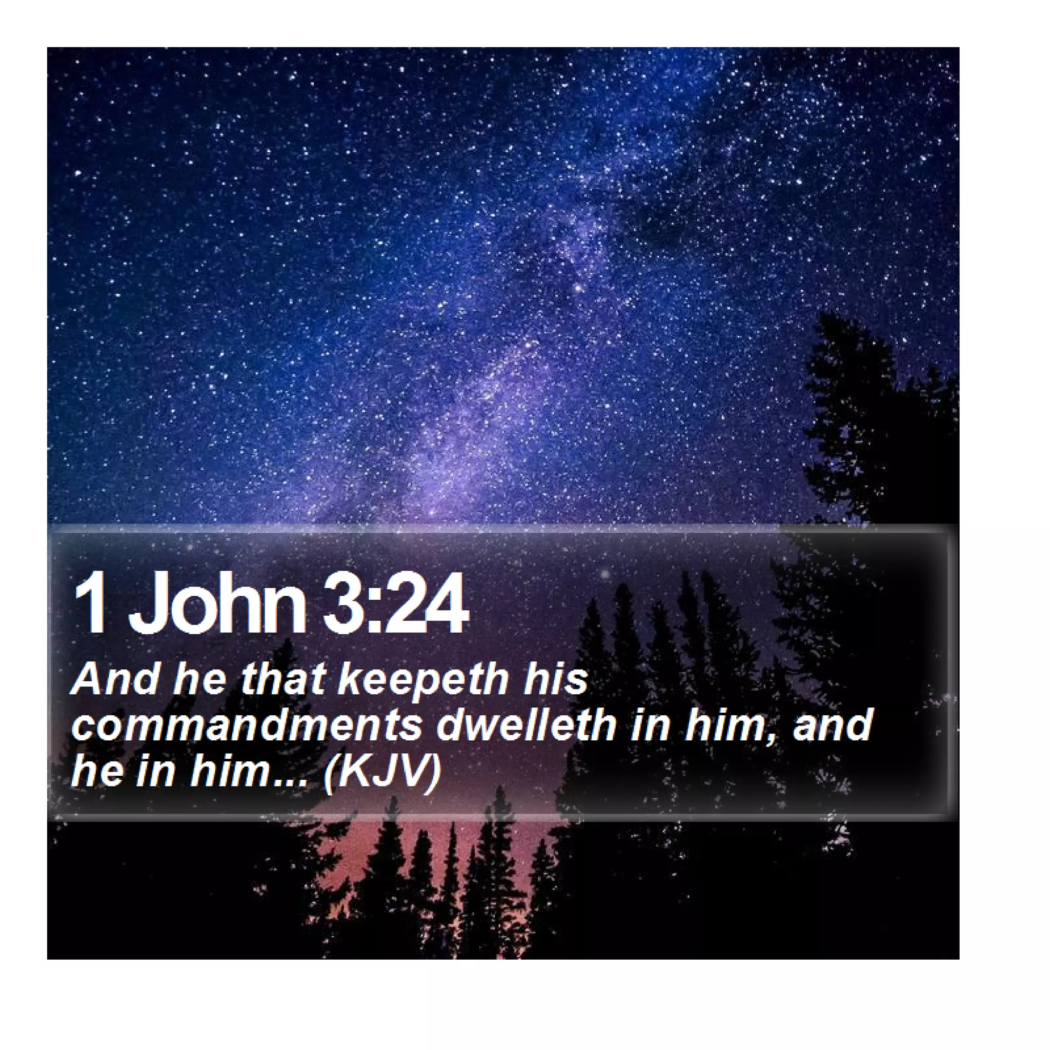 1 John 3:24 - Daily Bible Verse | PDF