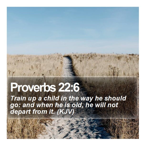 Proverbs 22:6 - Daily Bible Verse | PDF | Christianity | Religion ...