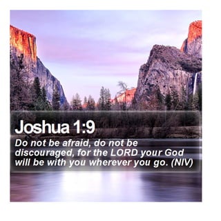 Joshua 1:9 - Daily Bible Verse | PDF