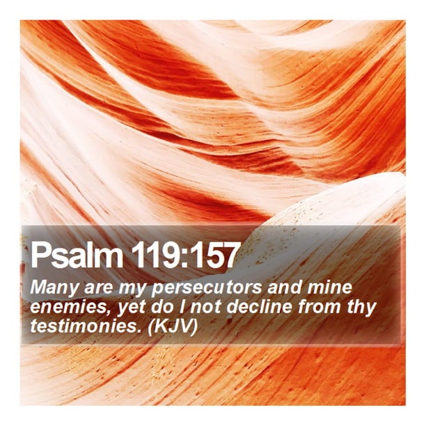 Psalm 119:157 - Daily Bible Verse | PDF