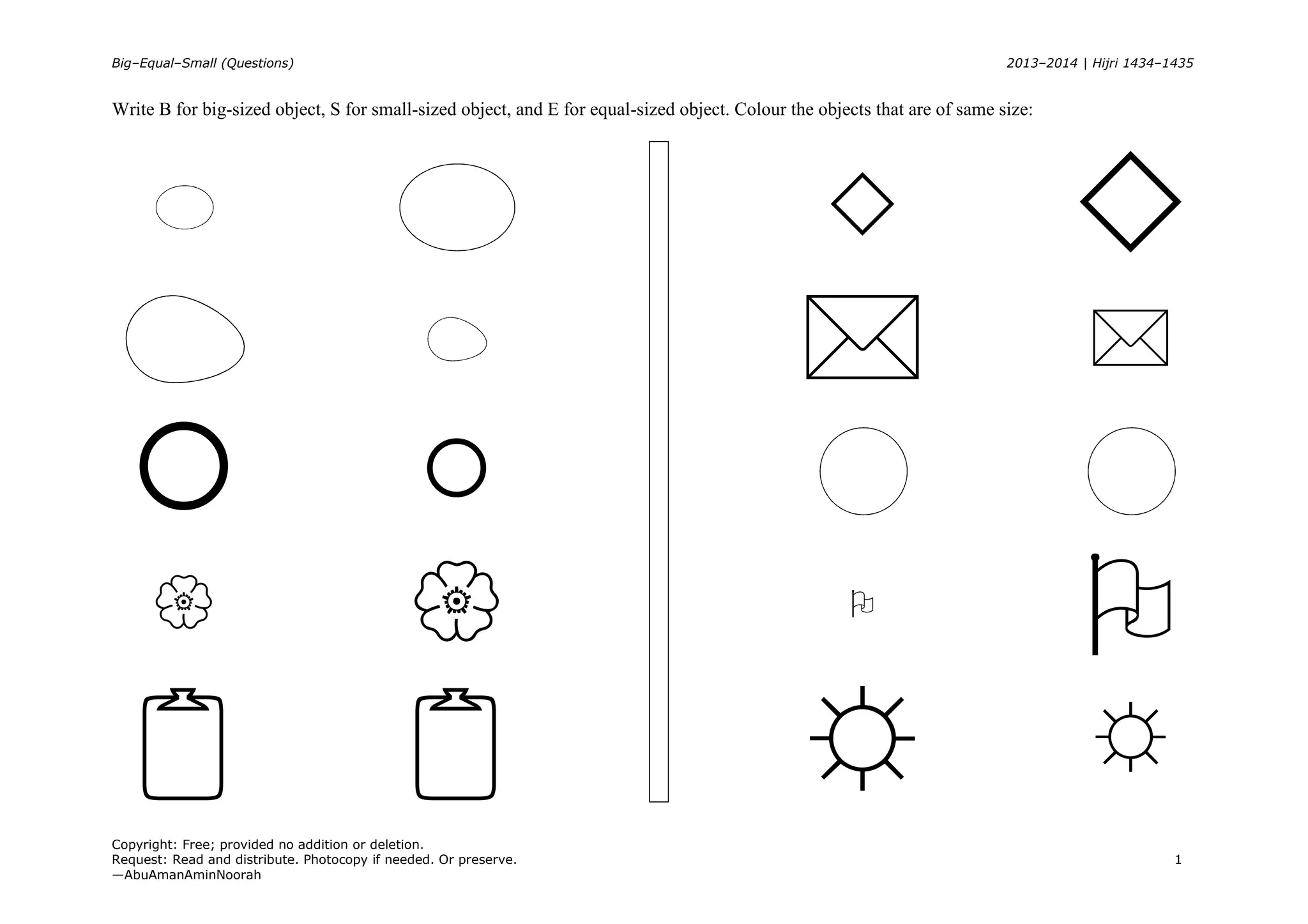 Big–Equal–Small | PPT