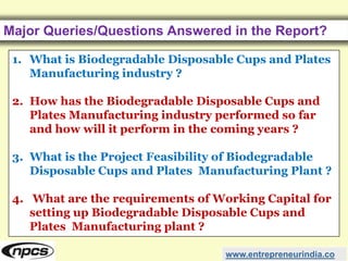Biodegradable and Compostable Disposable Cups and Plates | PPTX
