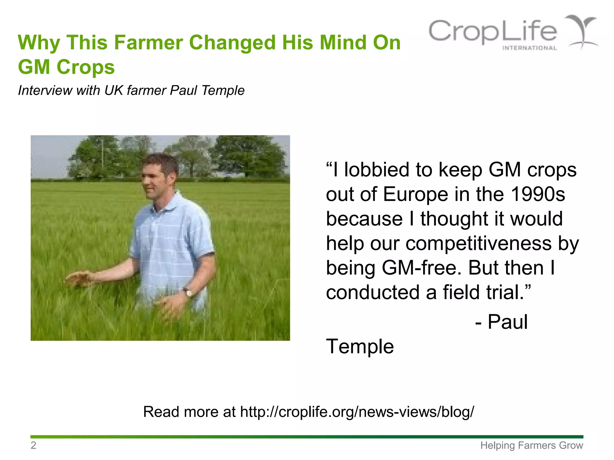 CropLife International Blog Entries | PPT