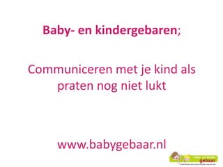 Voorlezen met gebaren | PPTX | Parenting Babies and Toddlers | Parenting