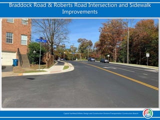 Braddock Rd. and Roberts Rd. Intersection and Sidewalk Improvements | PPT
