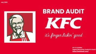 KFC Brand Audit and Marketing Strategies | PDF