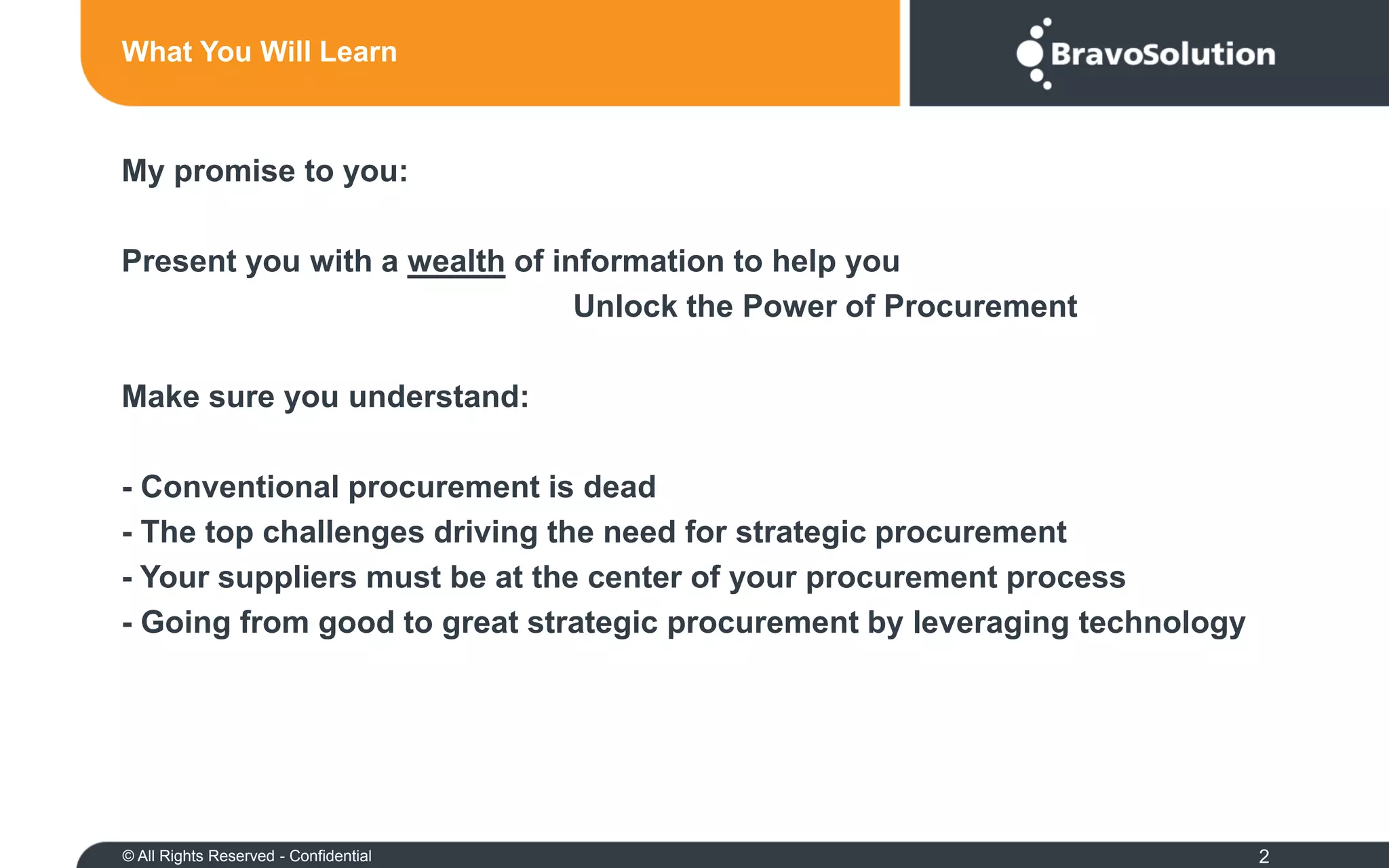 BravoSolution - 10 Steps to Unlock the Power of Procurement | PPTX