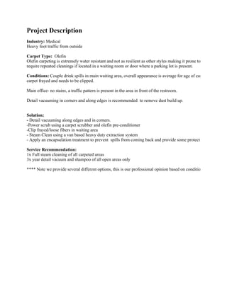 Sample Commercial Carpet Cleaning Proposal | PDF