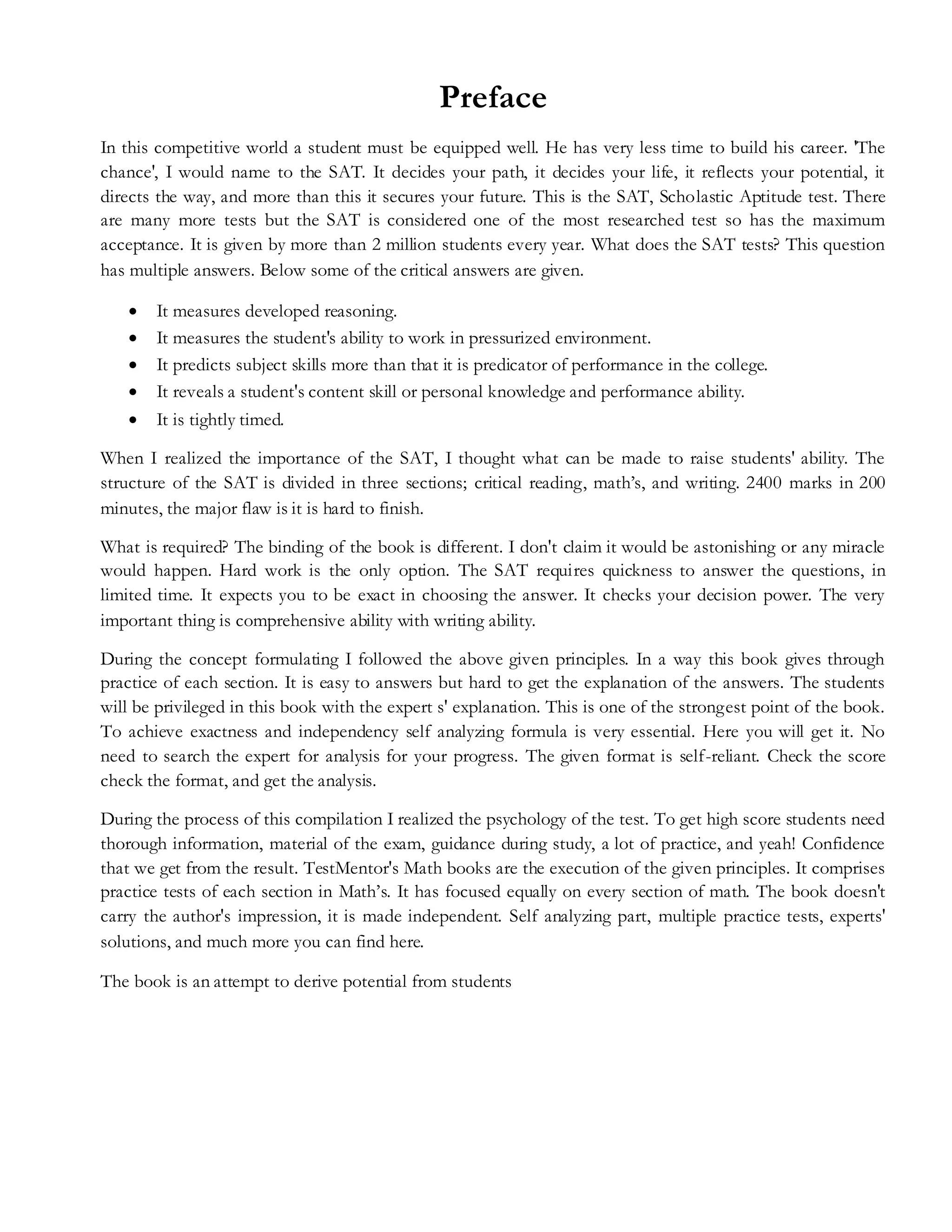 SAT Math Workbook chapter-1-TestMentor's | PDF