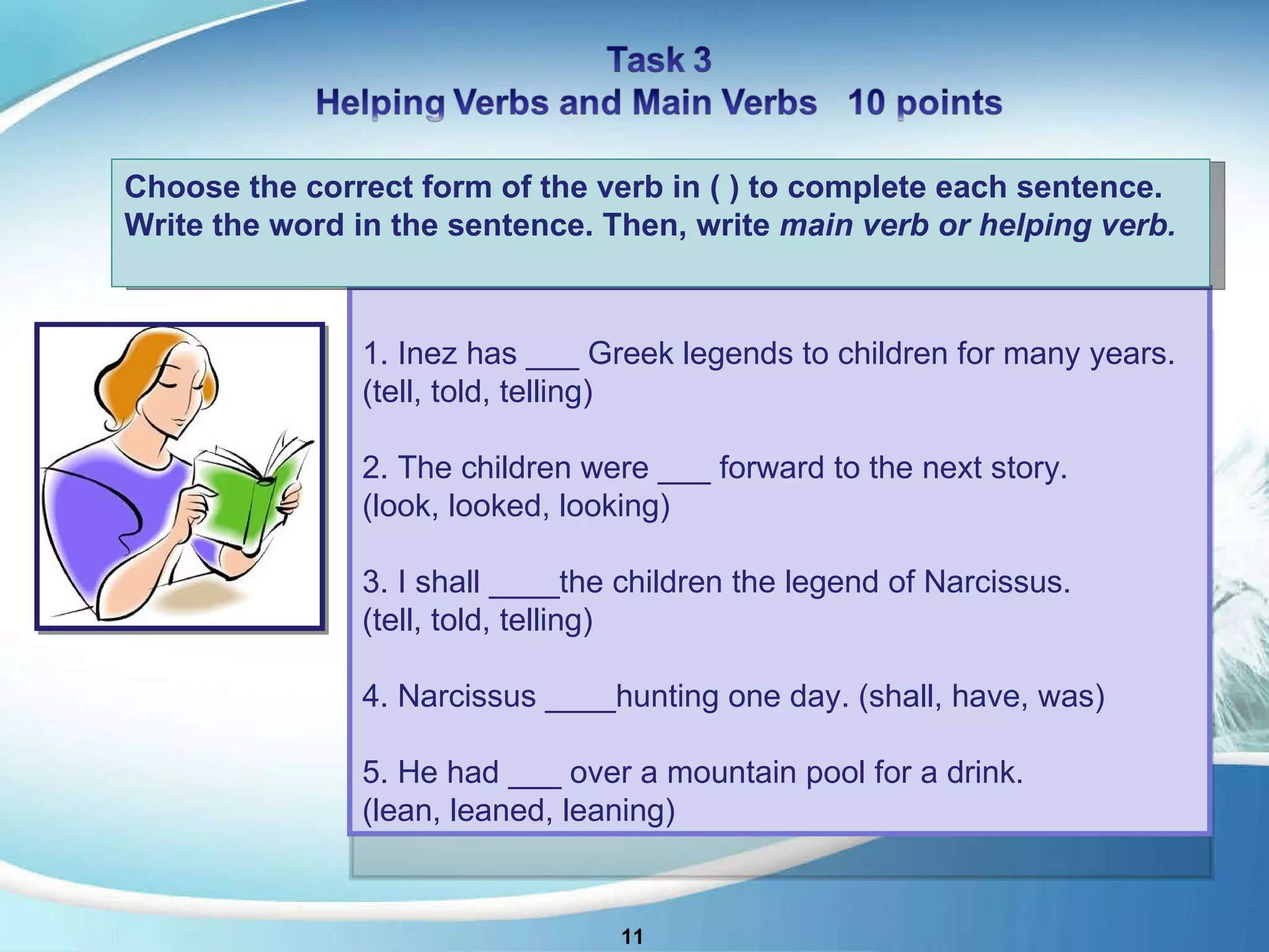 Slide share class on the verb and its classification | PPT