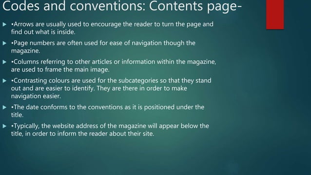 codes and conventions of music magazines | PPTX | Desktop Publishing | Computer Software and ...