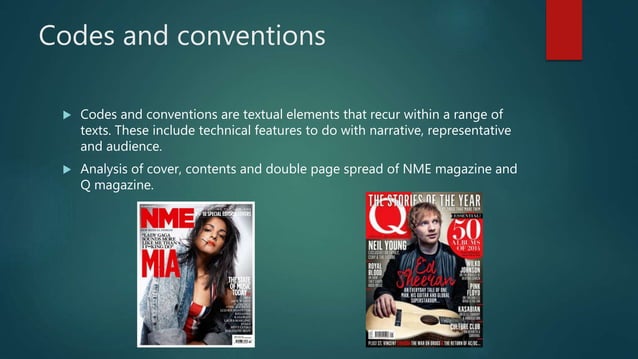 codes and conventions of music magazines | PPTX | Desktop Publishing ...
