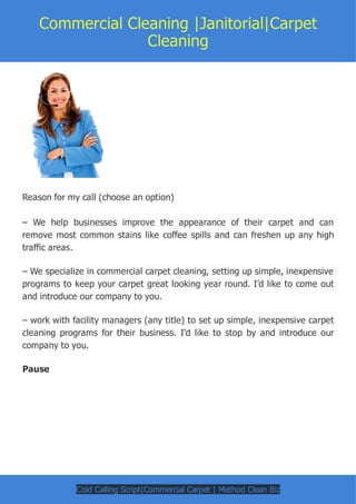 Commercial Cleaning Cold Calling Script | PDF
