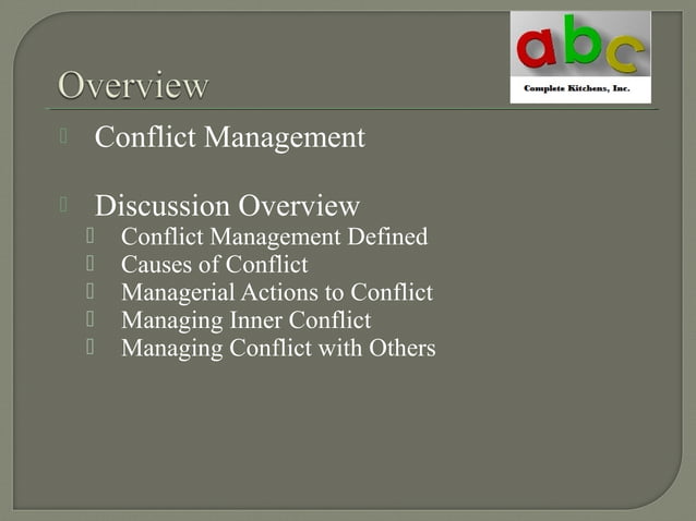 New Manager Conflict Management Training | PPT