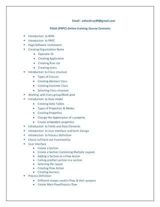 Pega prpc tutorials for beginners | DOCX