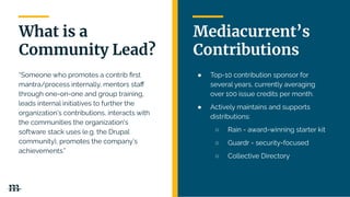 Creating an Organizational Culture of Giving Back to Drupal | PPT