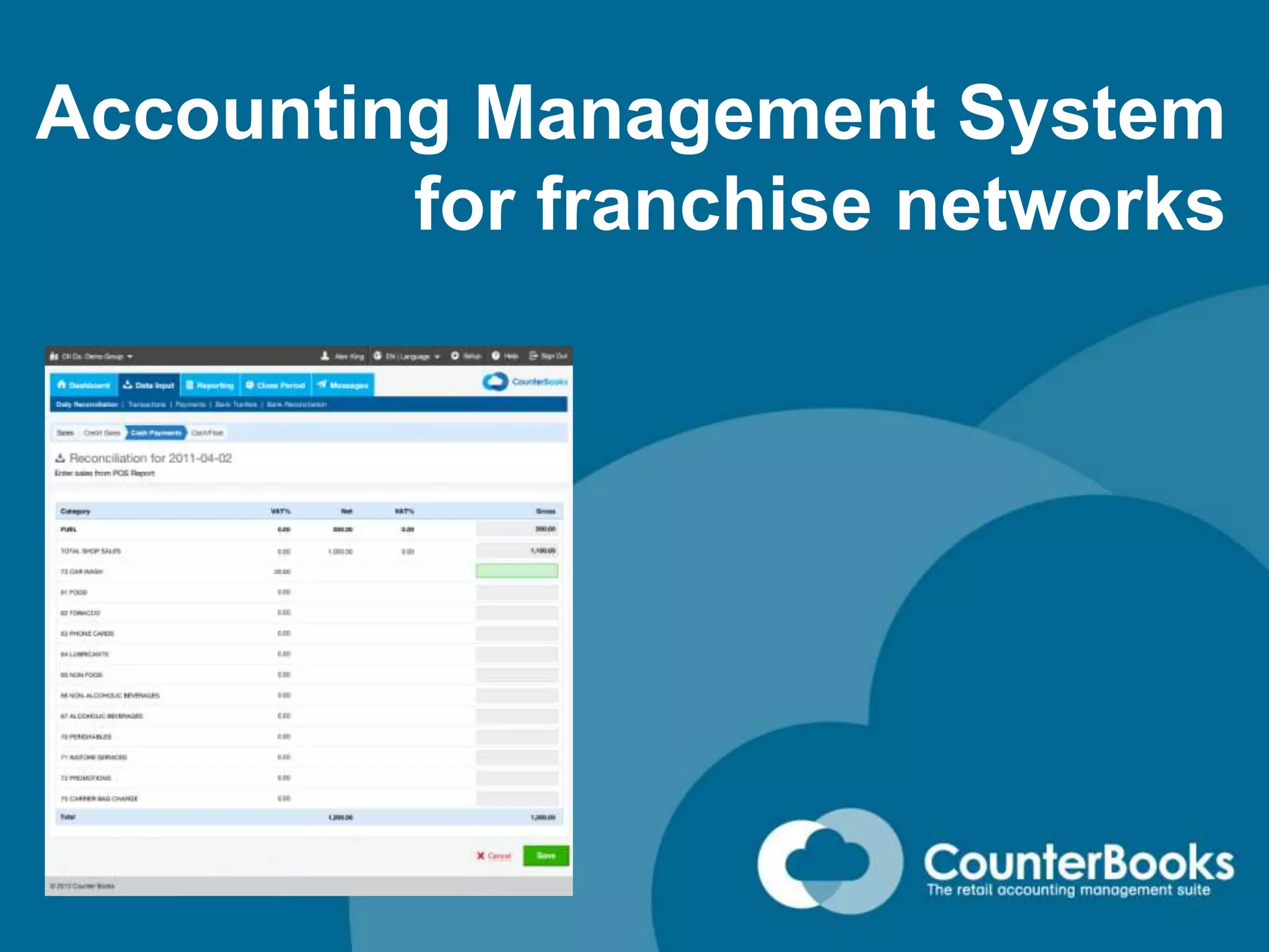 Accounting Management System for Franchise Networks | PPTX